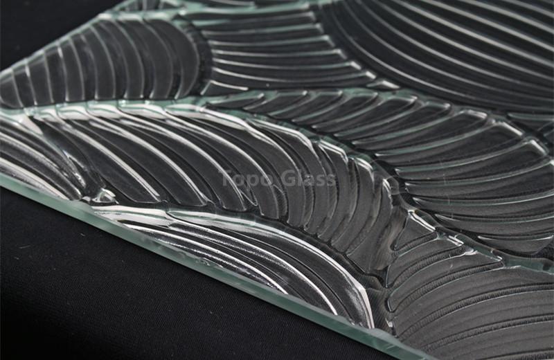 5mm Clear/Ultra Clear Crooked Patterns Hot Melt Glass