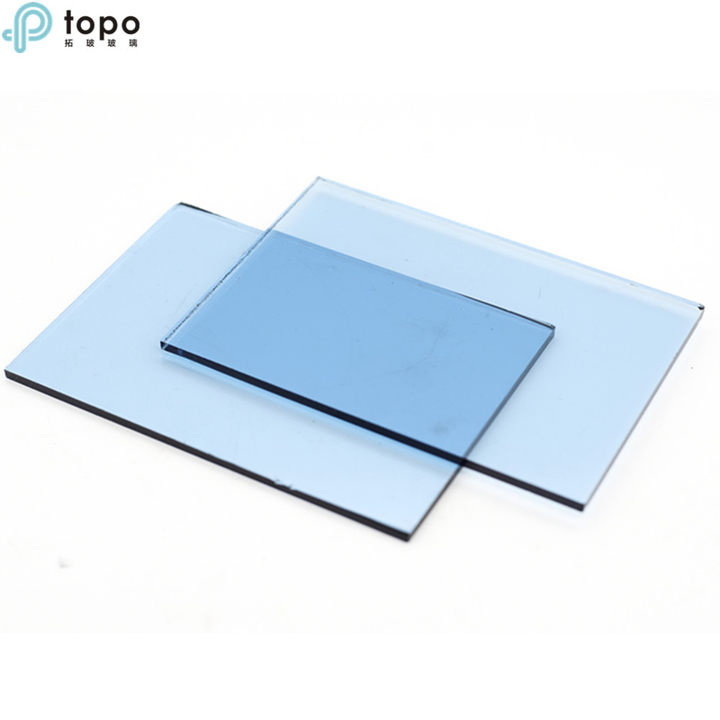 Topo Glass Ford Blue/Dark Blue Float Glass for Window Glass