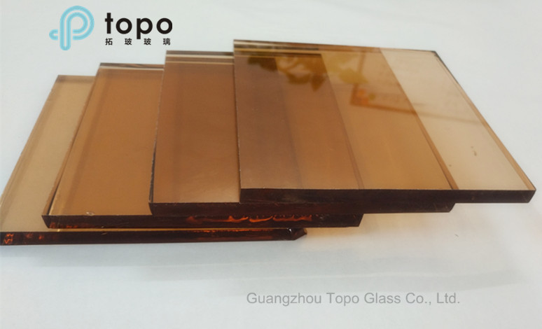 Topo 10mm High Quality Pink Tinted Float Glass