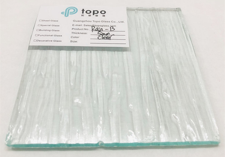 3mm 4mm 5mm Clear Rain-B / Rain-S Pattern Glass