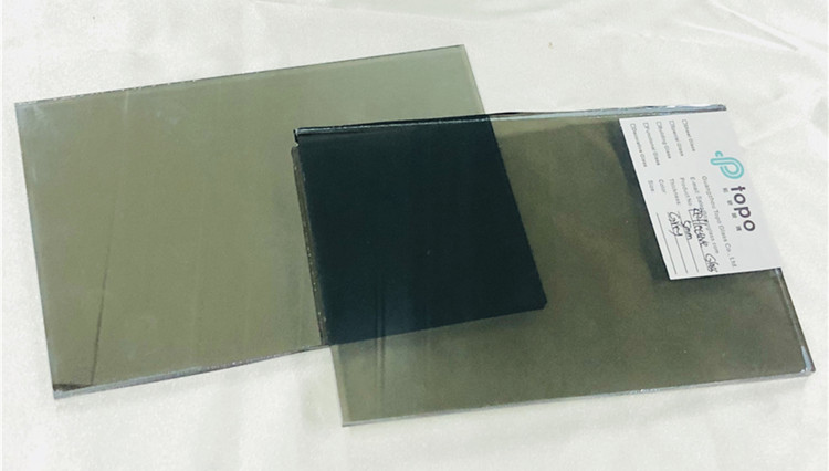4mm-10mm Gray Reflective Construction Glass
