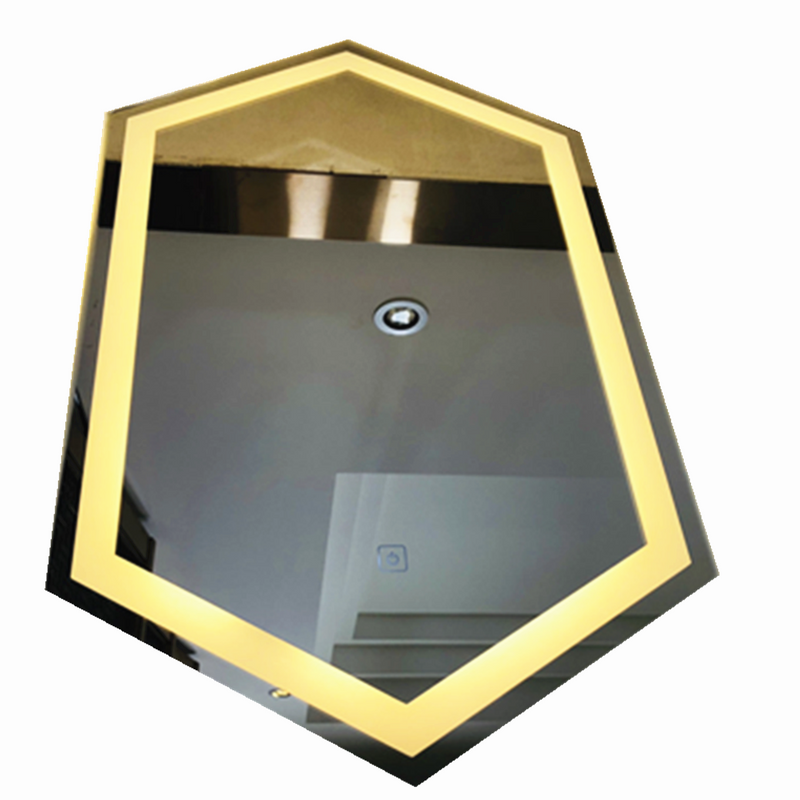5mm Hexagonal HD Light Silver Mirror LED Anti-fog Silver Mirror