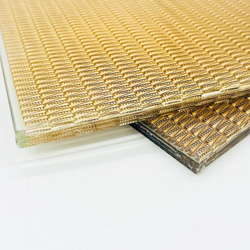 Custom Metal Mesh Laminated Glass