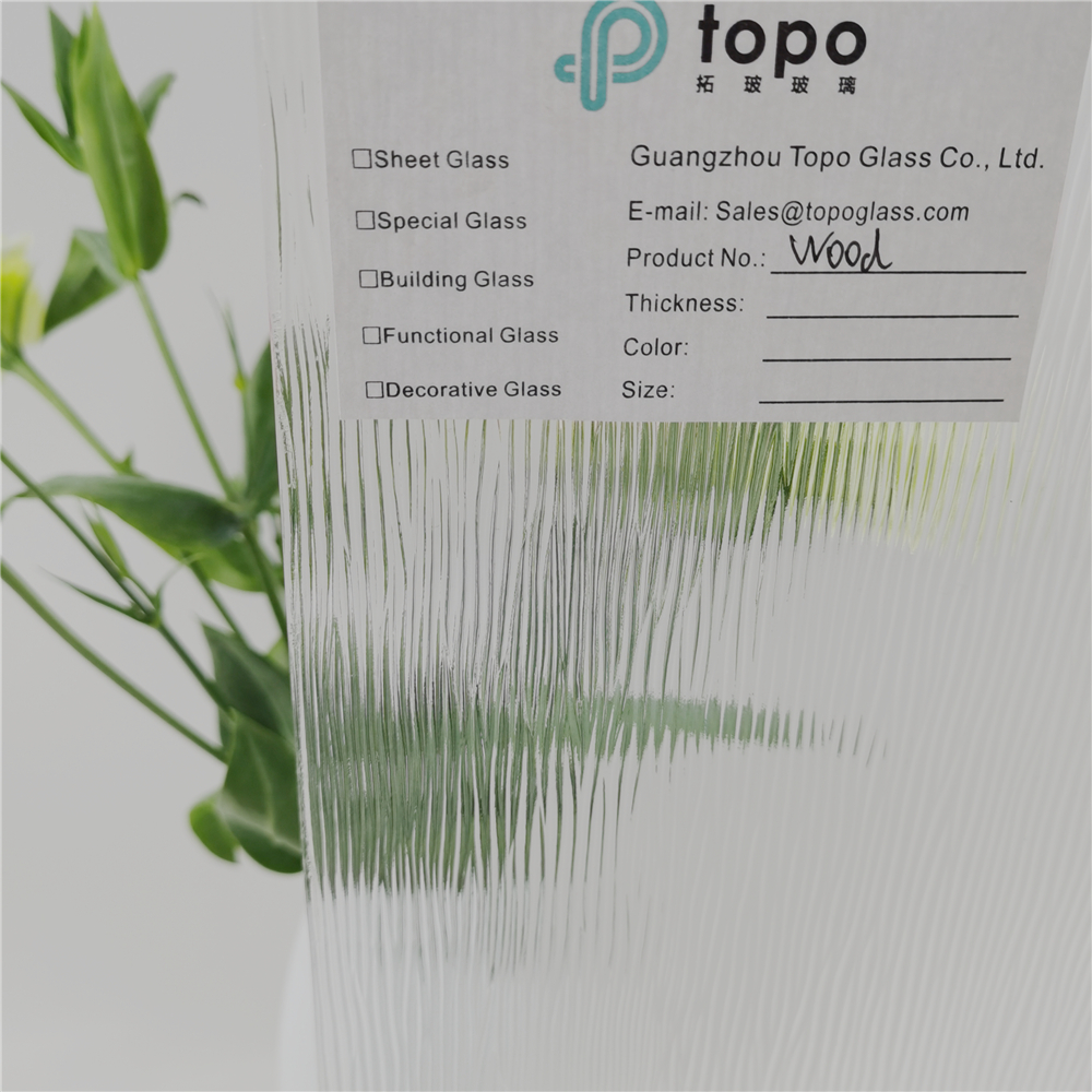 3mm 4mm 5mm Ultra Clear Low Iron Wood Figure Glass